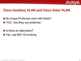 Avaya VoIP on Cisco Best Practices by PacketBase | PPT