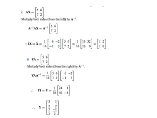 Linear Functions And Matrices | PPT