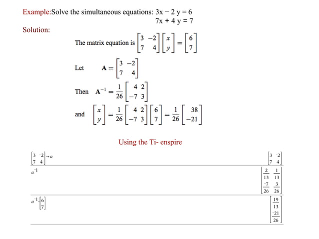 Linear Functions And Matrices | PPT | Physics | Science