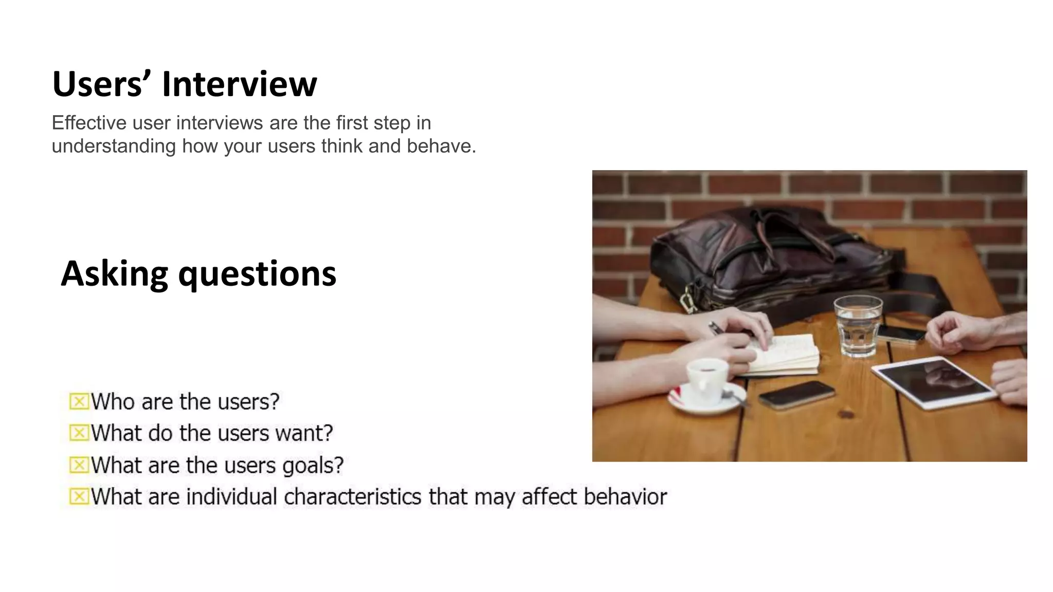 Users’ analysis | PPTX