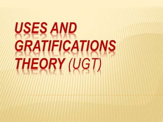 Users and gratification | PPTX