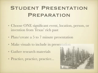 Texas History Mystery 2009 | PPT