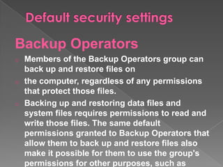 Users and groups in xp | PPT