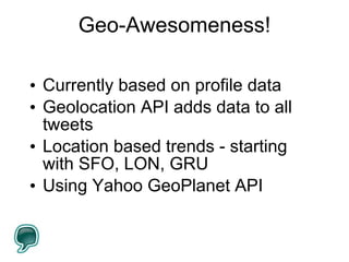 Twitter API Trends (Pubcon 2009) | PPT | Free Download