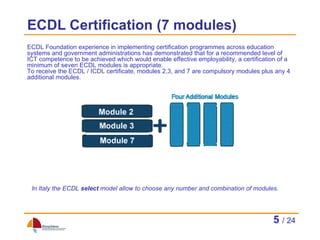 End-users digital competences & ECDL | PPT