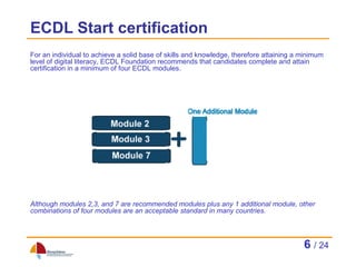 End-users digital competences & ECDL | PPT