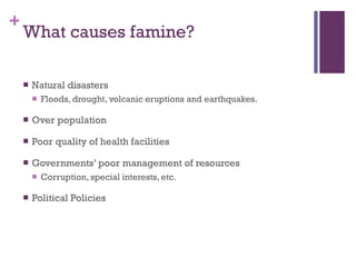 Famine Due to Political Policies | PPT