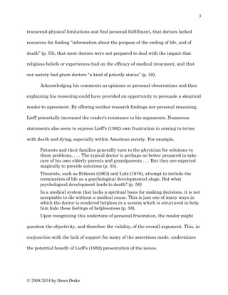 Apa Article Critique Sample