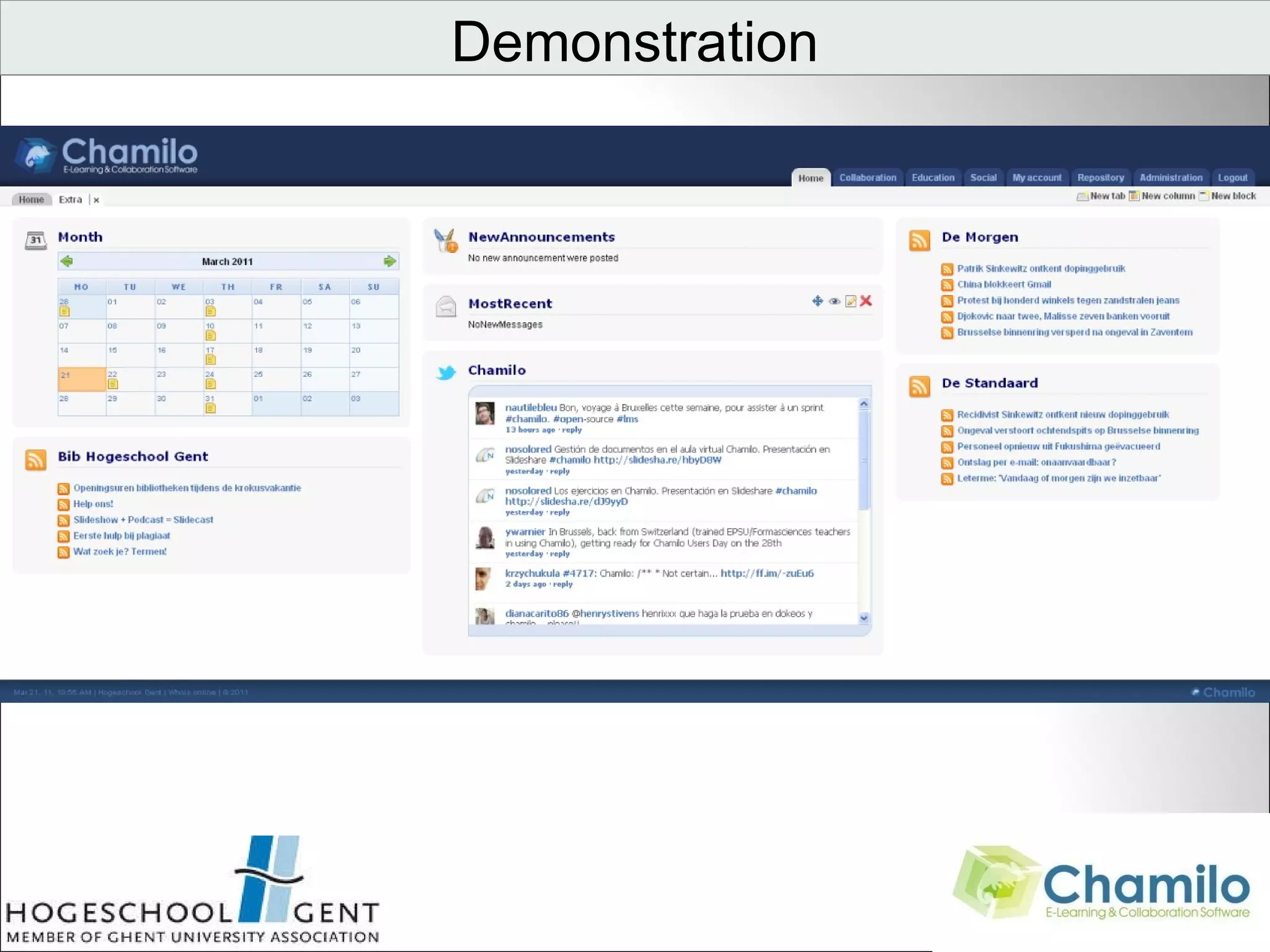 Chamilo 2.0 A second generation Open Source E-learning and collaboration platform | PPT