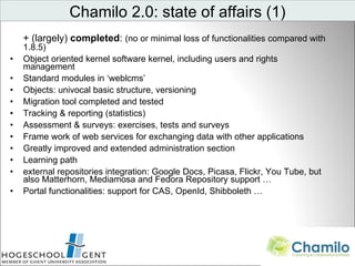 Chamilo 2.0 A second generation Open Source E-learning and collaboration platform | PPT