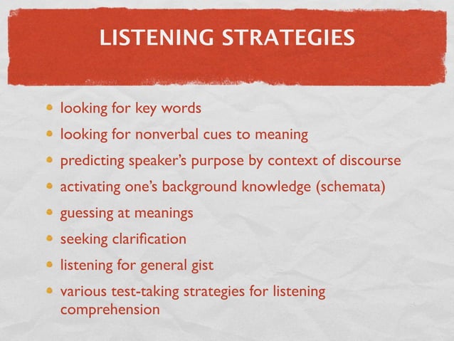 HD Brown's Principles for Teaching Listening Skills | ZIP | Education