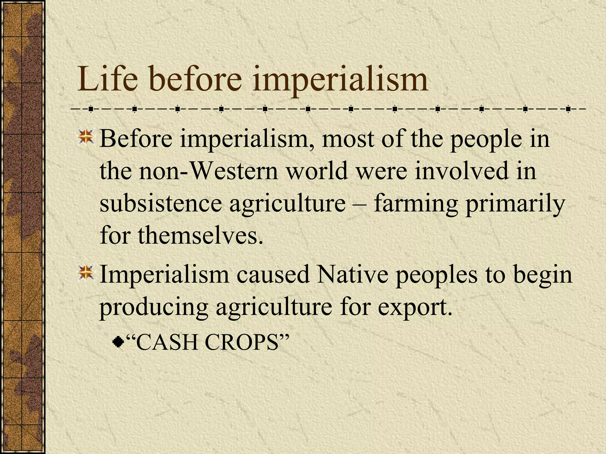 Imperialism Spring 2010 | PPT