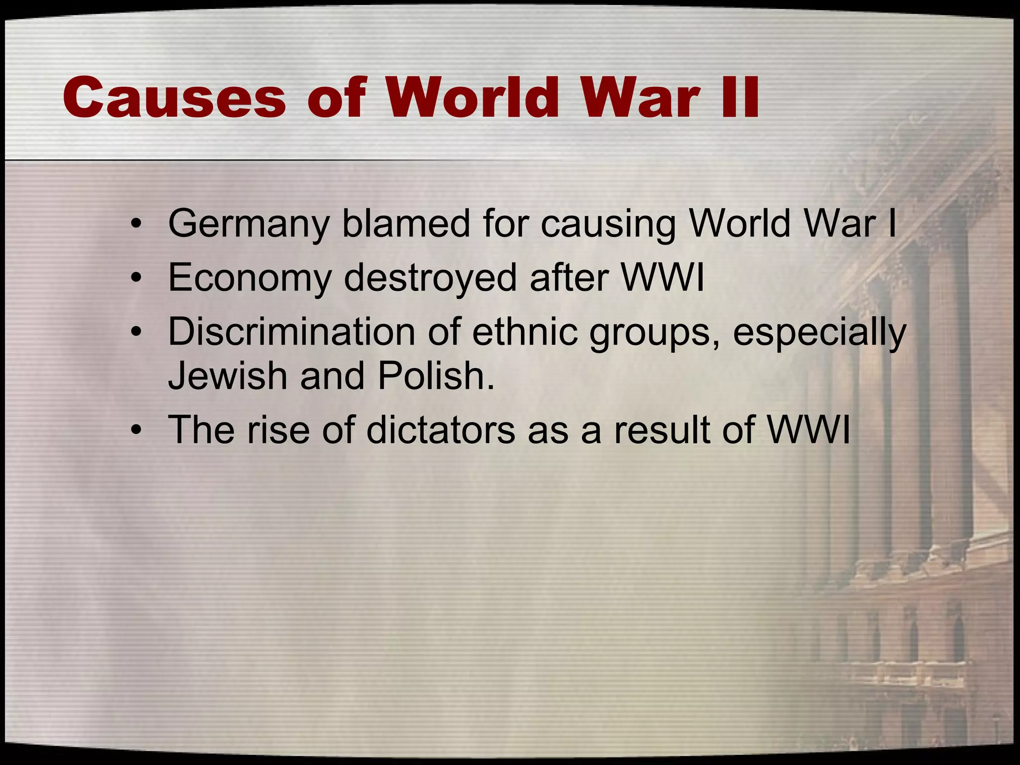 The Road to WWII | PPT