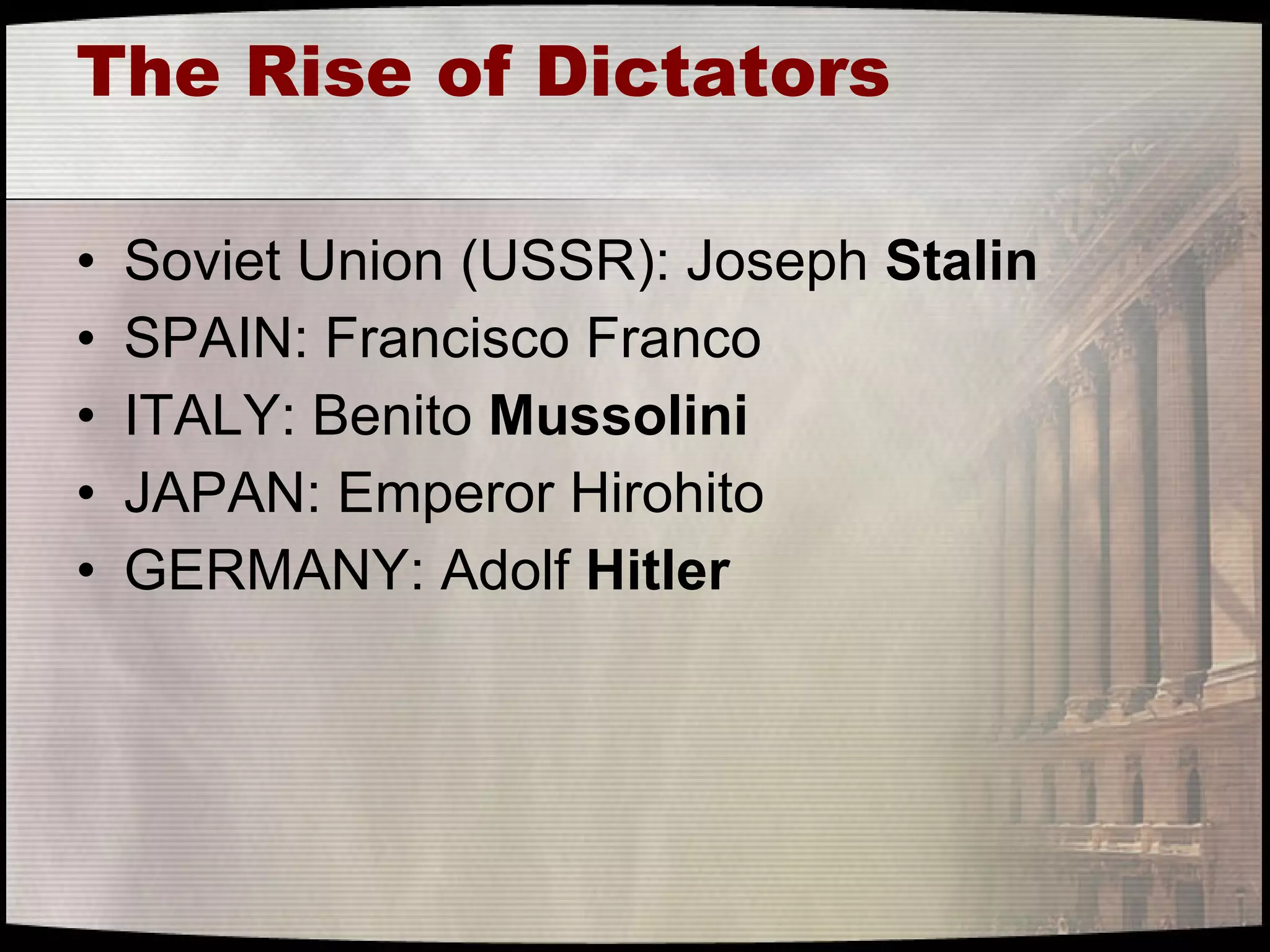 The Road to WWII | PPT