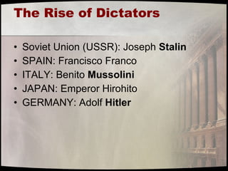 The Road to WWII | PPT