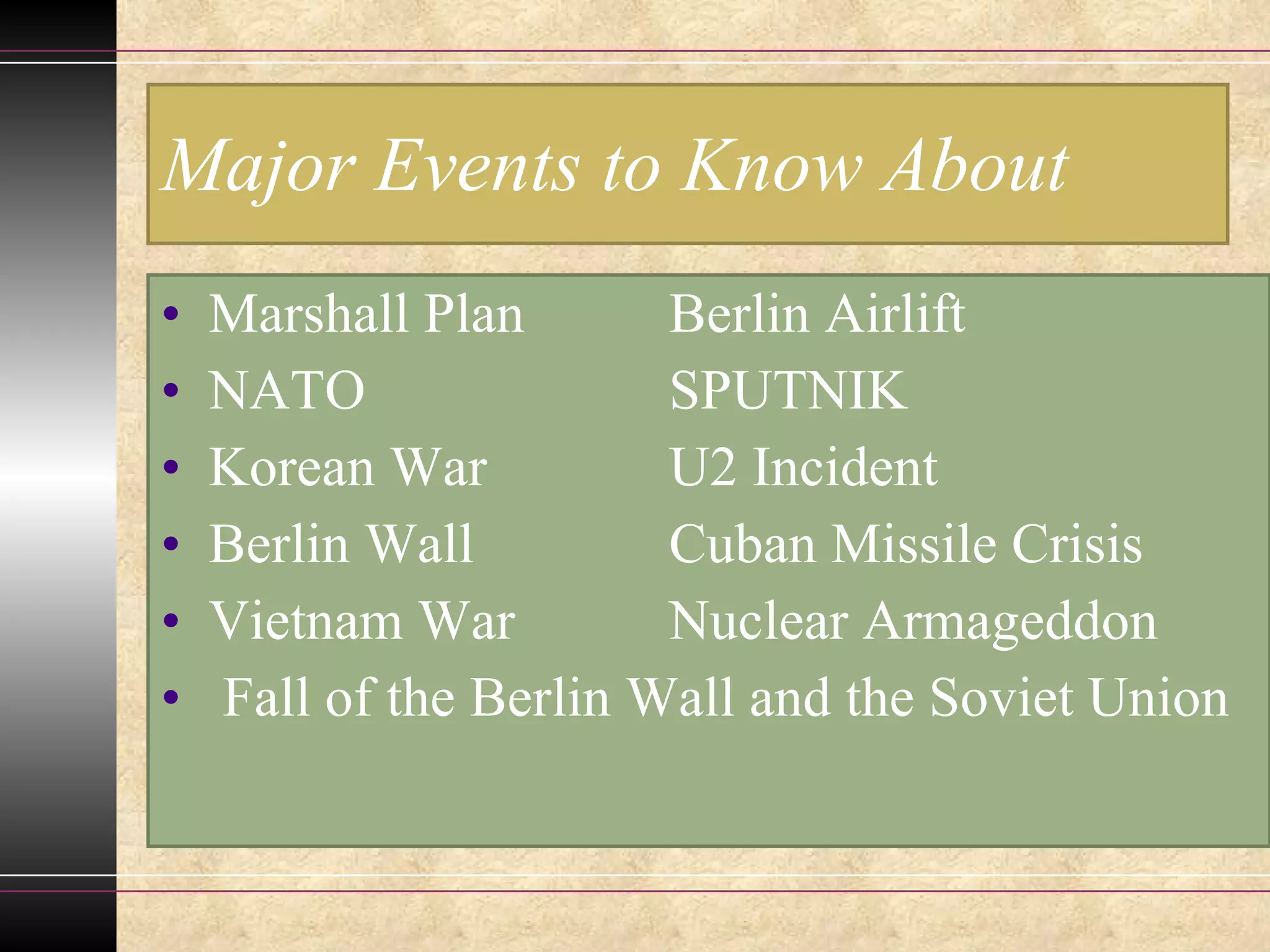 The Cold War | PPT