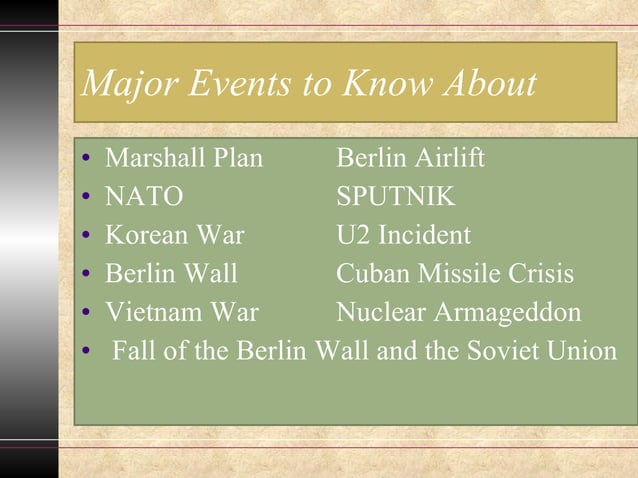 The Cold War | PPT