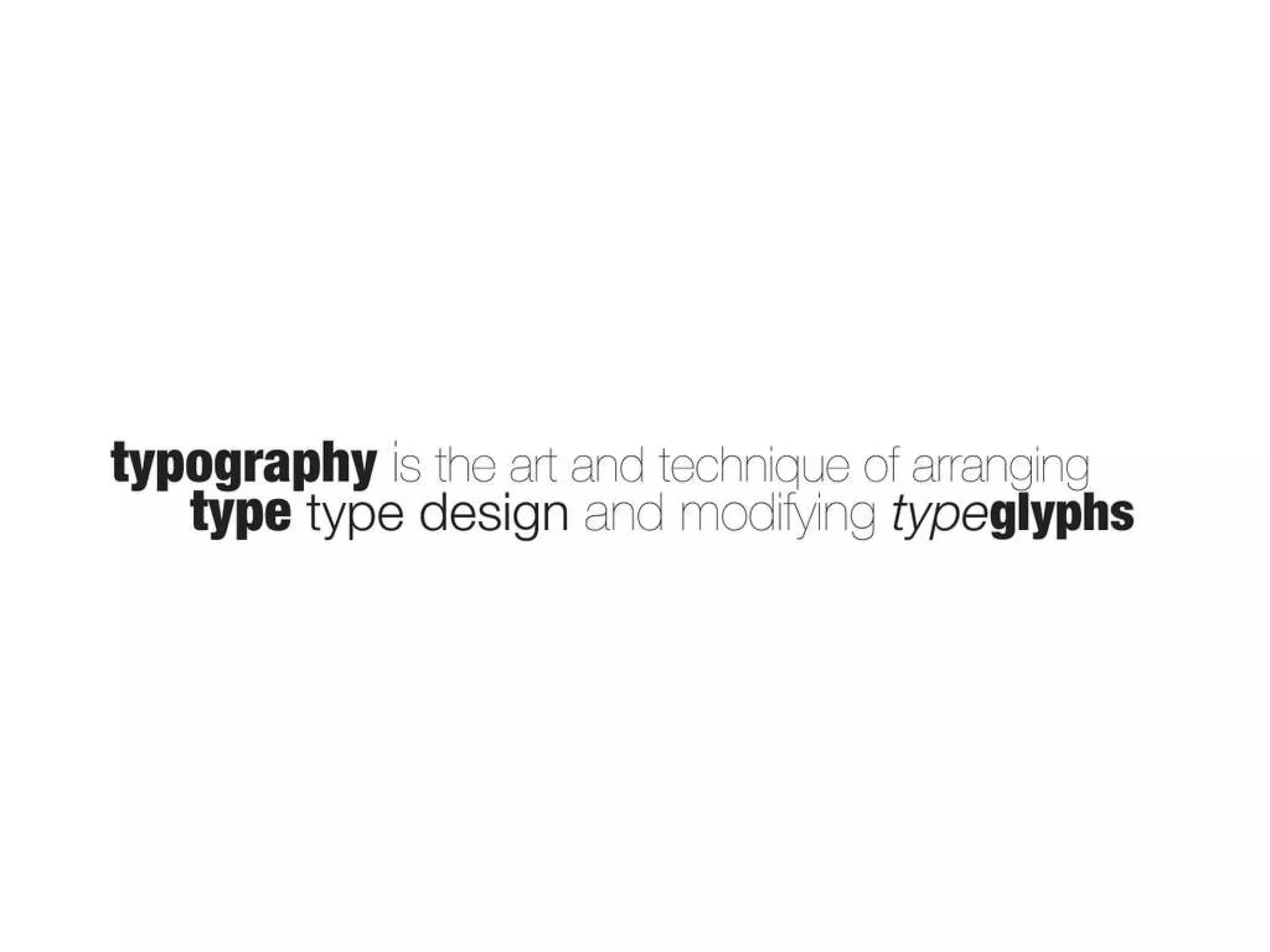 Introduction To Typography | PPT