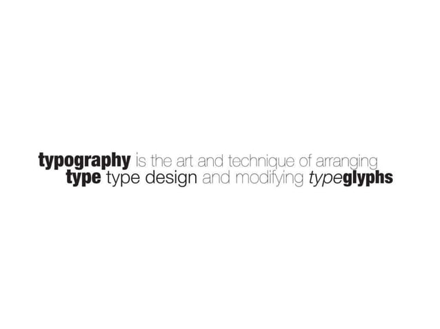 Introduction To Typography | PPT