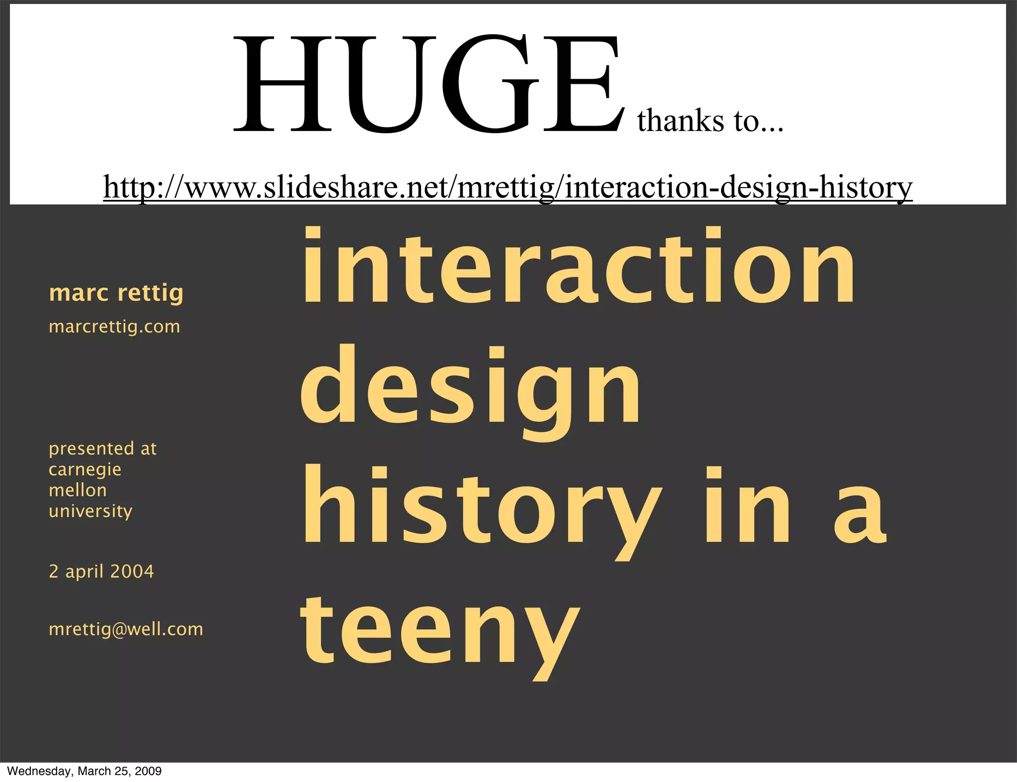 History of CHI (Human-Computer Interaction) | KEY
