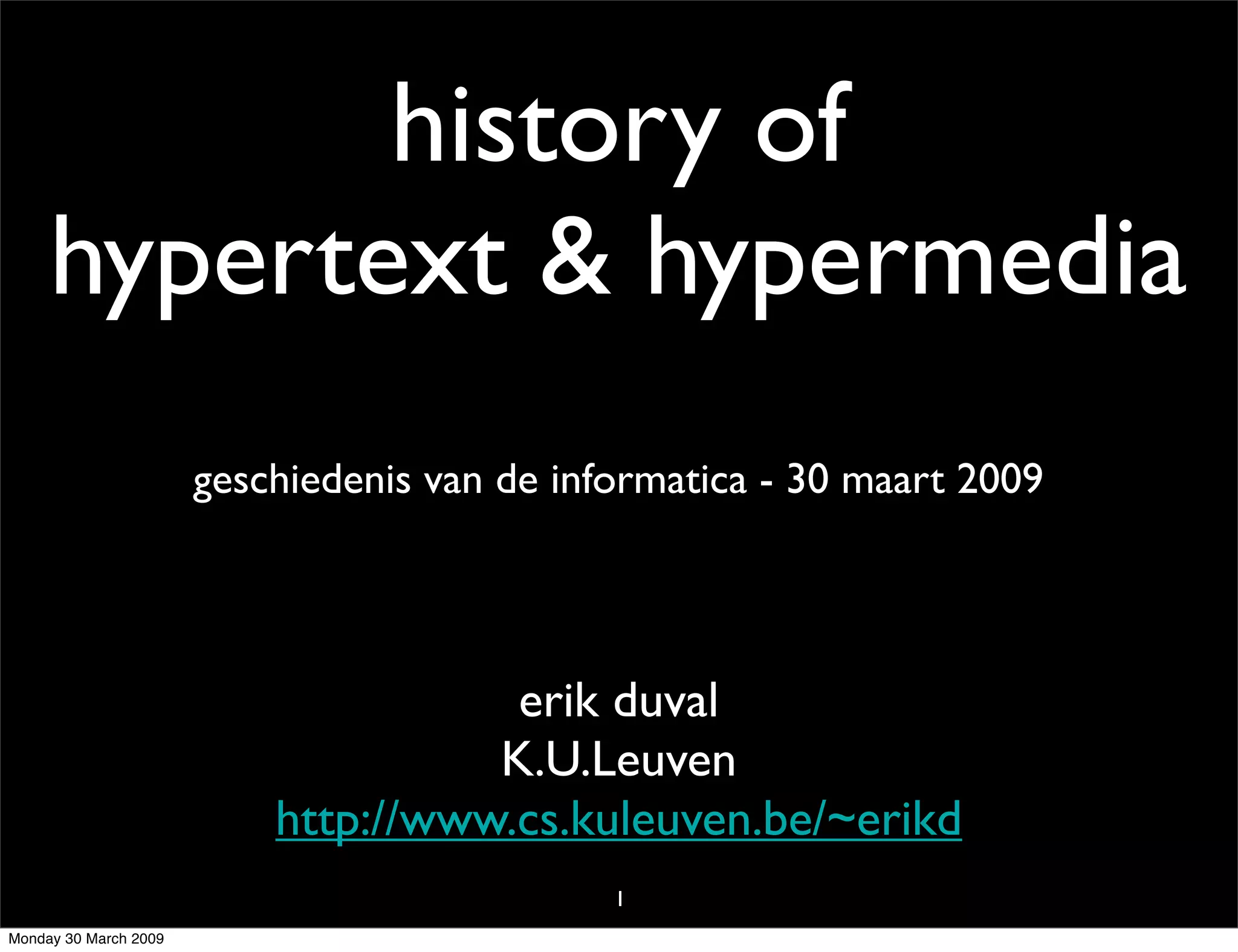 History of Hypertext and Hypermedia | PDF