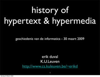 History of Hypertext and Hypermedia | PDF
