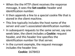 User server interaction-Cookies | PPT