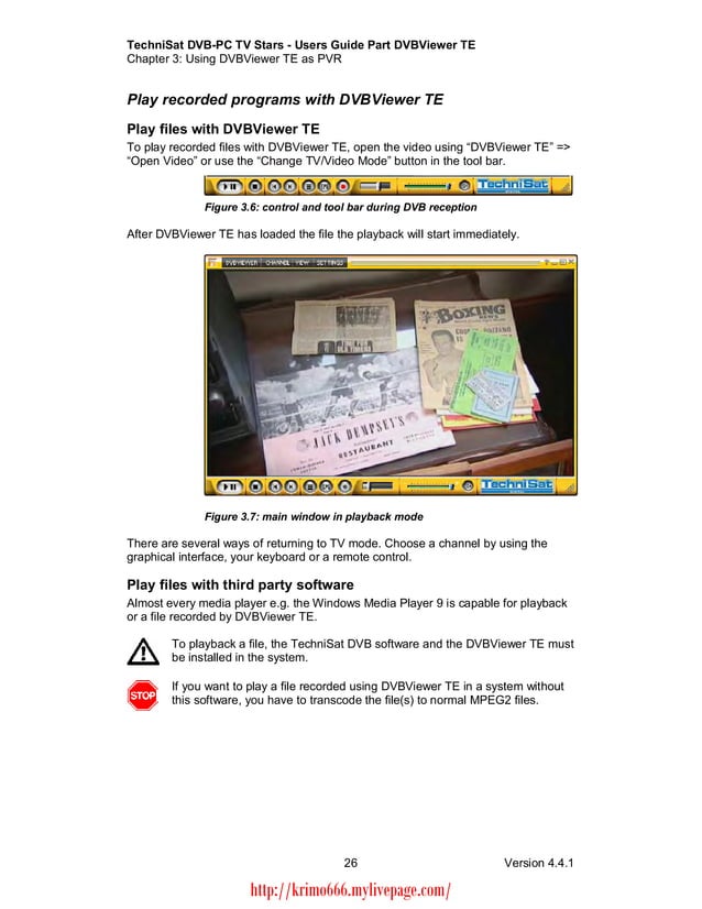 Users Guide Dvbviewer Te | PDF