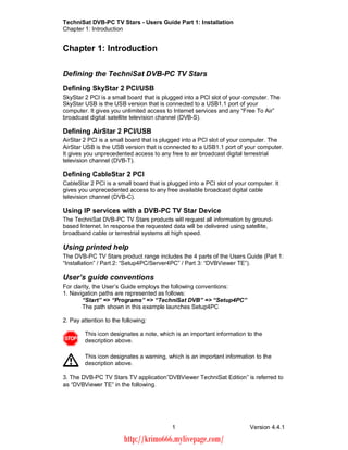 Users Guide Installation Techni Sat Sky Star | PDF | Computer Peripherals | Computing