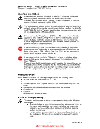 Users Guide Installation Techni Sat Sky Star | PDF | Computer ...