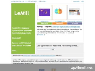 Õppematerjalide loomise keskkond LeMill | PDF