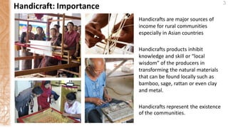 Users innovation as a model for the development of handicraft | PPT