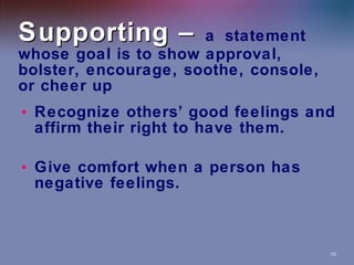 Interpersonal Understanding and Comforting | PPT | Family and Relationships