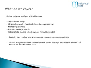 Meltwater Buzz: Social Media Monitoring | PPT