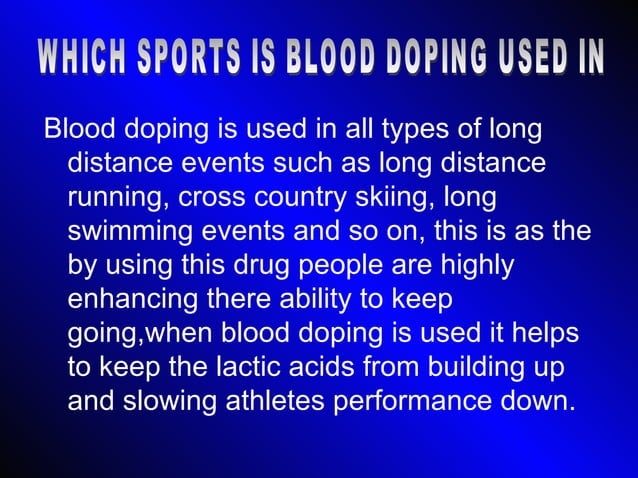 Blood Doping | PPT