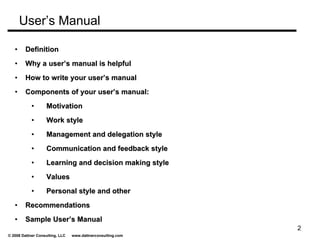Users Manual