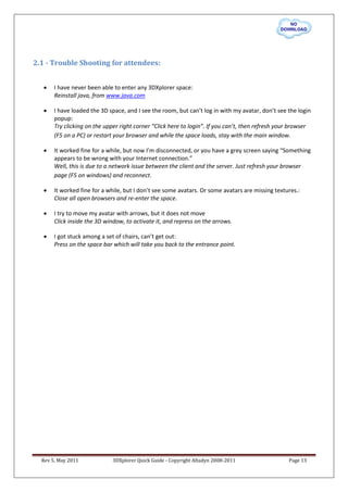 3DXplorer Users manual | PDF