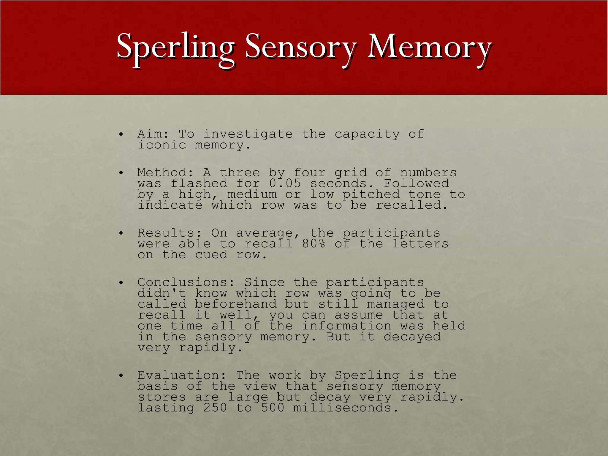 Atkinson & Shiffrin's Multi-Store Model of Memory | PPT