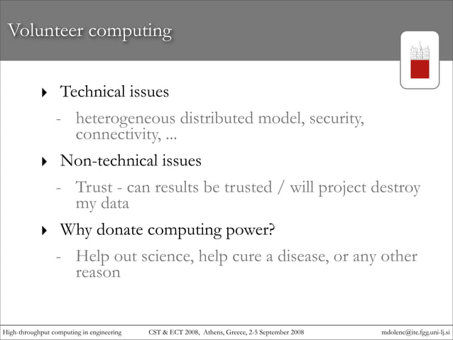 High Throughput Computing In Engineering Ppt