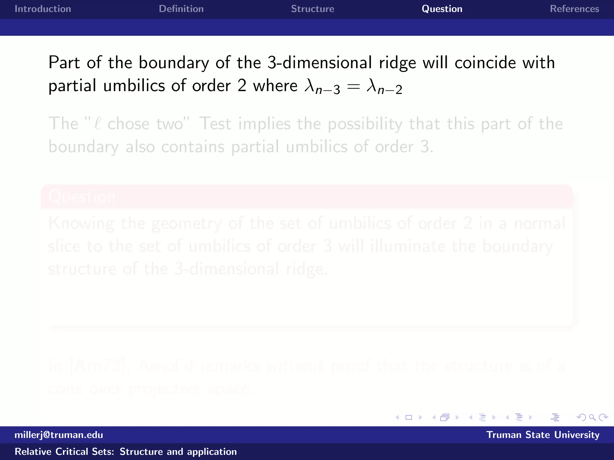 Relative Critical Sets: Structure and applications | PPT