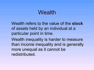 Trends in the distribution of income | PPT