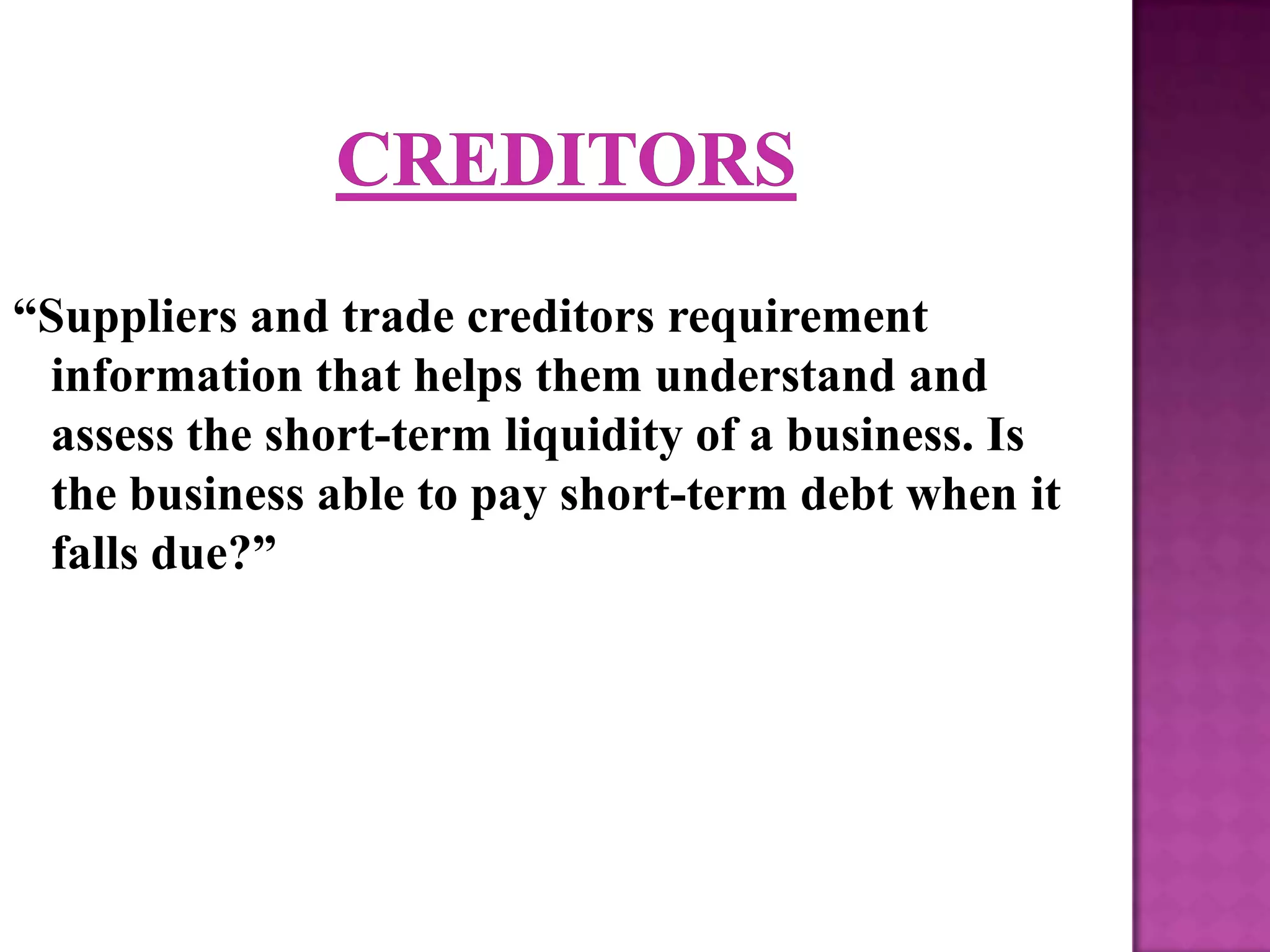 Users of accounting information | PPTX