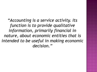 Users of accounting information | PPTX