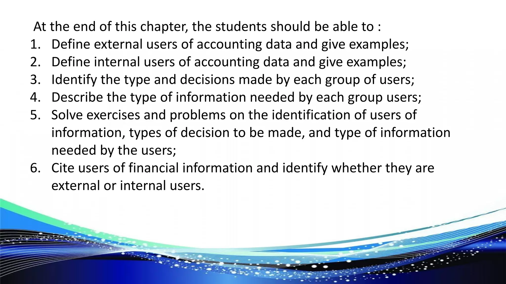 Users of Accounting Information | PDF