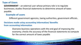 Users of Accounting Information | PDF