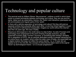 What is Technoculture? | PPT