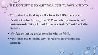 User specification requirements (urs) rash | PPTX