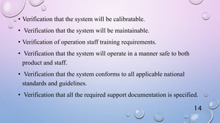 User specification requirements (urs) rash | PPTX