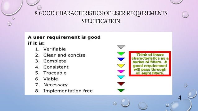 User specification requirements (urs) rash | PPTX