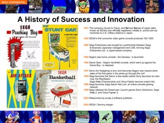 SEGA Mobile Gaming Europe | PPT | Home Entertainment Systems | Consumer ...